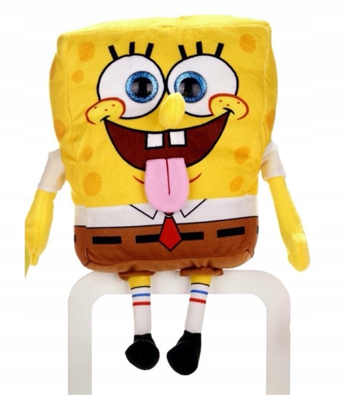 Spongebob, Maskotka pluszowa z brokatowymi oczami, 27 cm | Bajkownia.pl