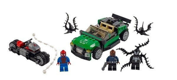 Klocki LEGO SUPER HEROS Spider Man: Spider-Cycle Chase 76004 | Bajkownia.pl